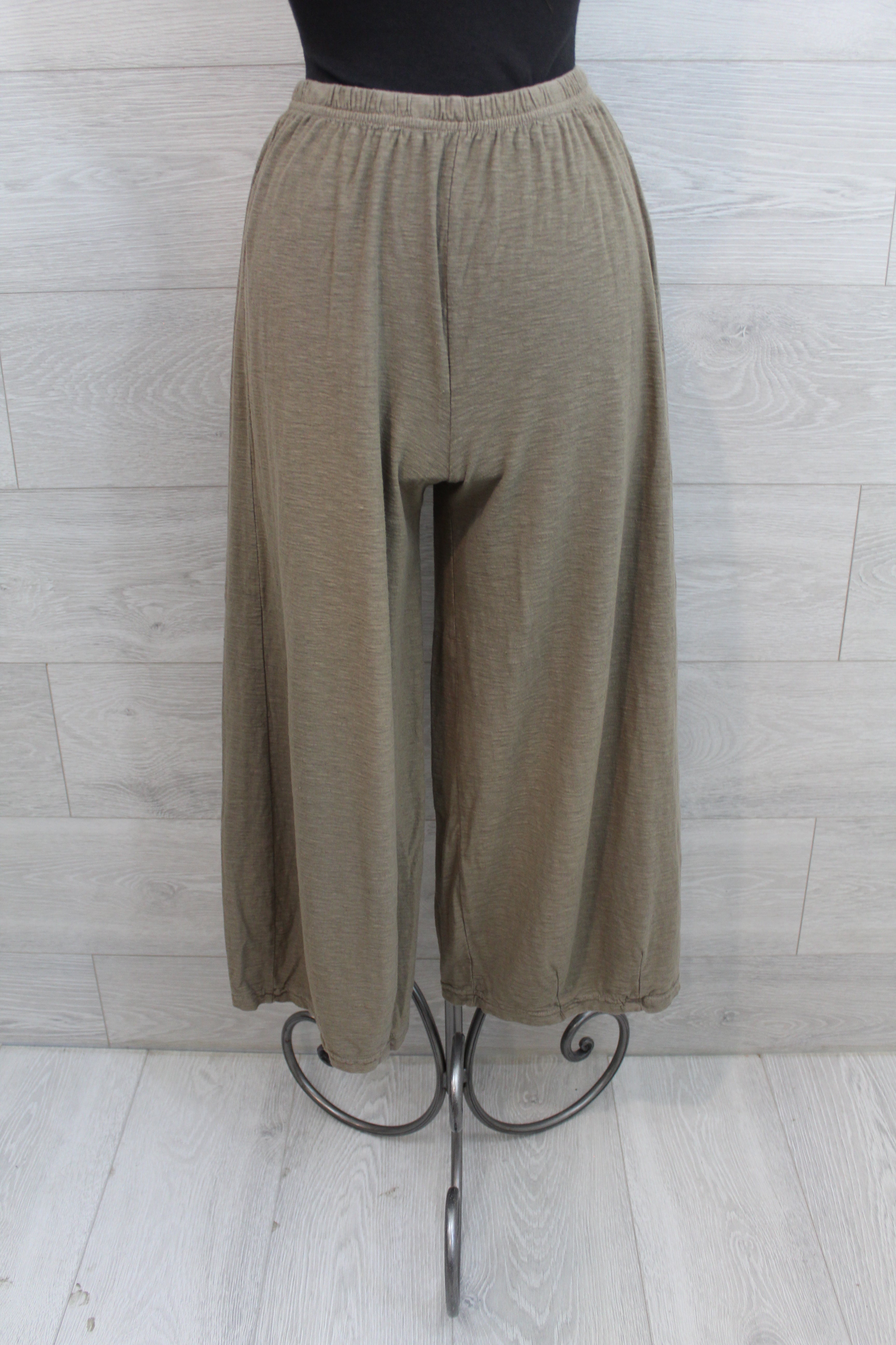 Cut Loose Linen Cotton Jersey - Cropped Pant W/Darts | Cut Loose Linen ...
